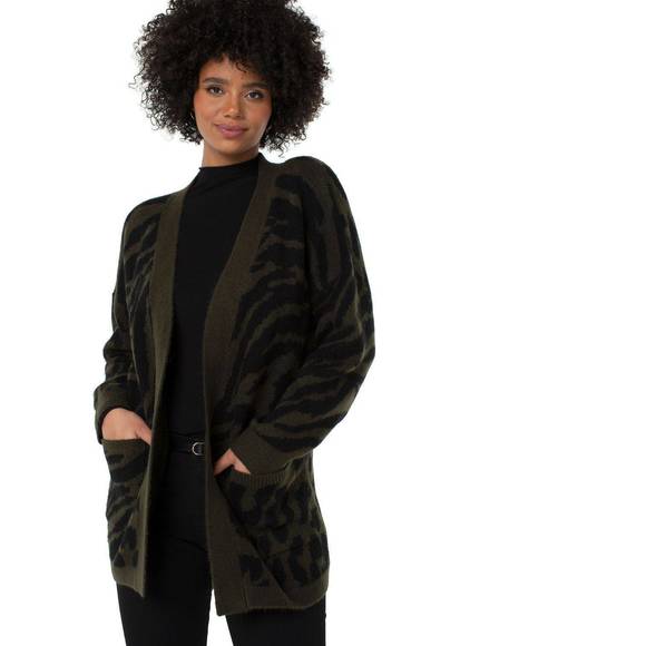 Liverpool | Sweaters | Nwt Liverpool Open Front Cardigan In Deep Green ...